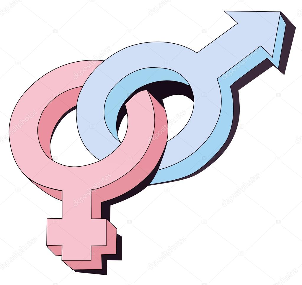 Gender symbols interlocked Stock Illustration by ©firstpentuer #26535223