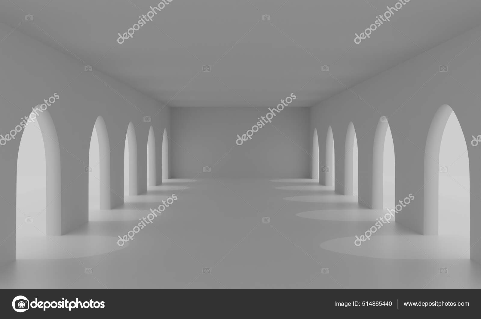 Sunlight White Studio Room Rendering Stock Photo by ©aekaek55555555 ...