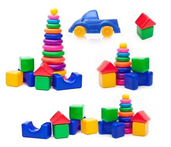 Children toys. Toys collection isolated on white background — Stock ...
