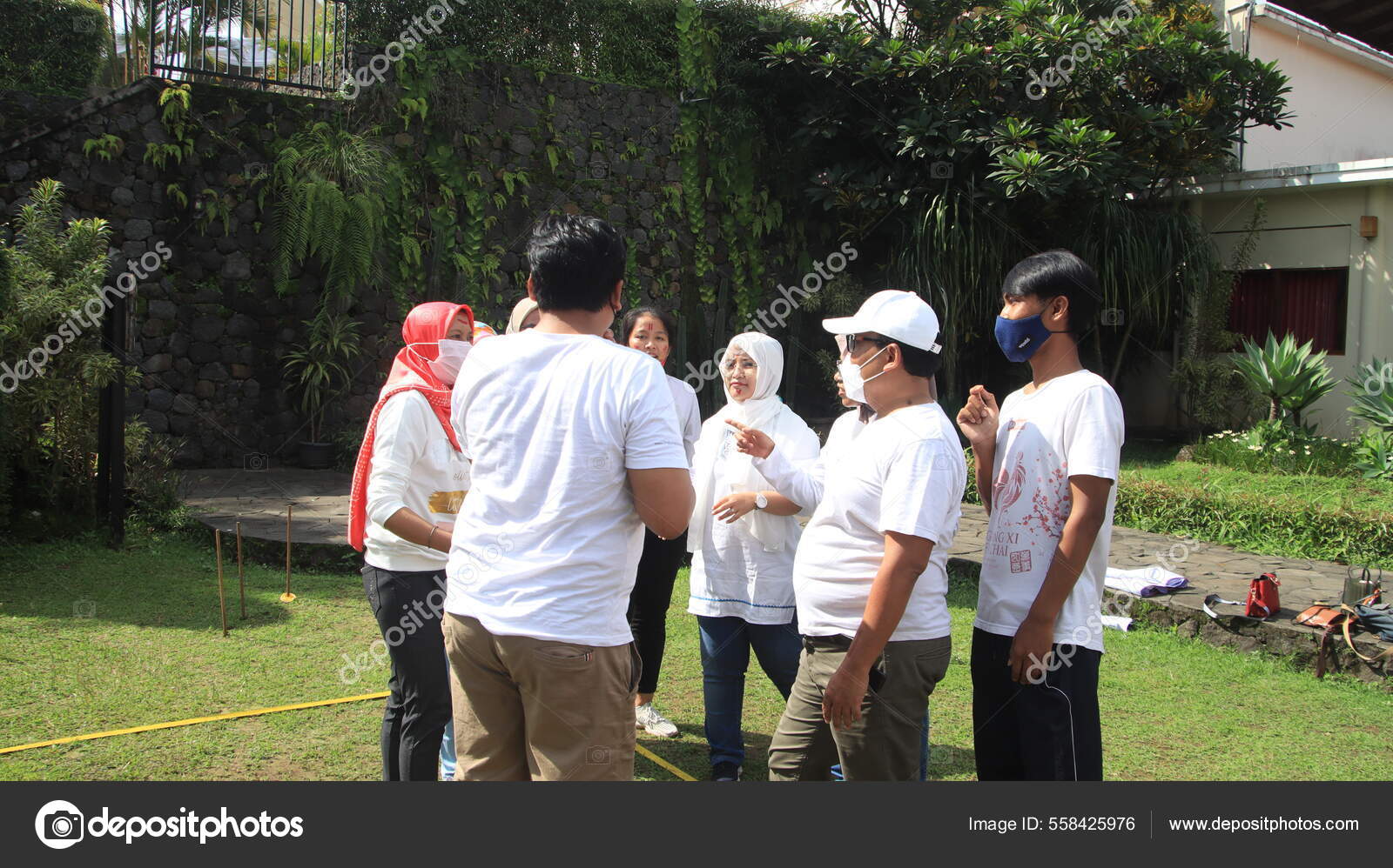 Group People Playing Together Playground Salatiga Indonesia December ...