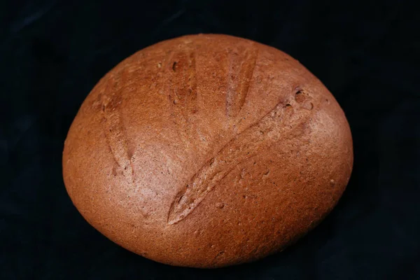 Fresh rye bread or whole grain bread. Isolated object on white ...