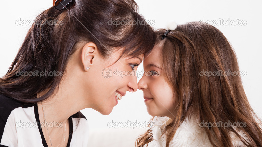 Mother and daughter embracing — Stock Photo © Dangubic #50507763
