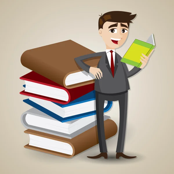 Businessman Reading Book Education Learning Concept Creative Idea Icon ...