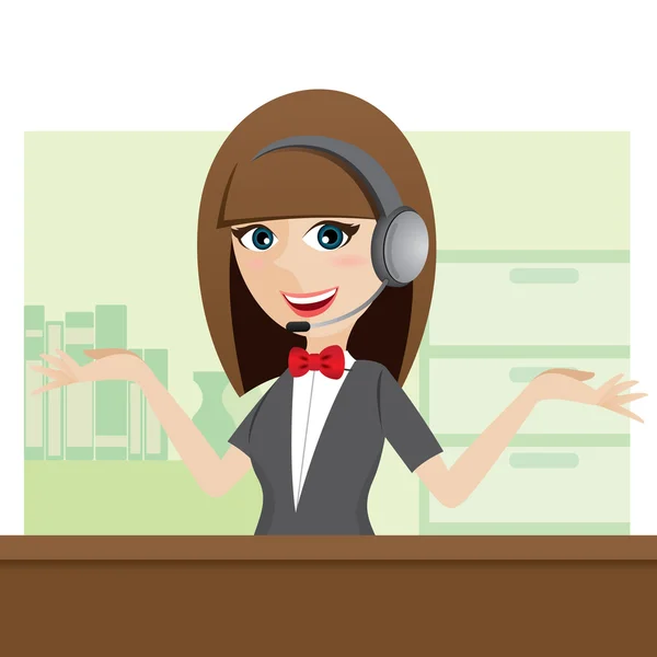 Call center lady Vector Art Stock Images | Depositphotos