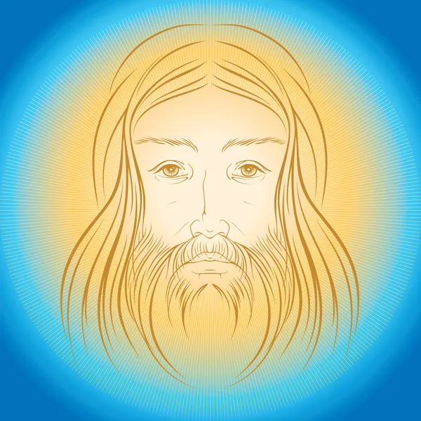 The eyes of jesus christ Vector Art Stock Images | Depositphotos