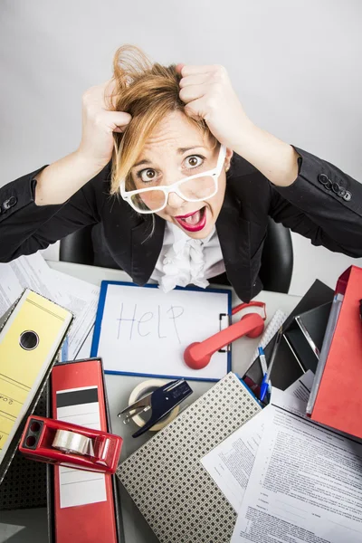 Stressed Secretary Clipart Sad Unhappy Woman Secretary Thinking About