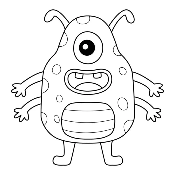 Cute Funny Coloring Page Ghost Monster Provides Hours Coloring Fun ...
