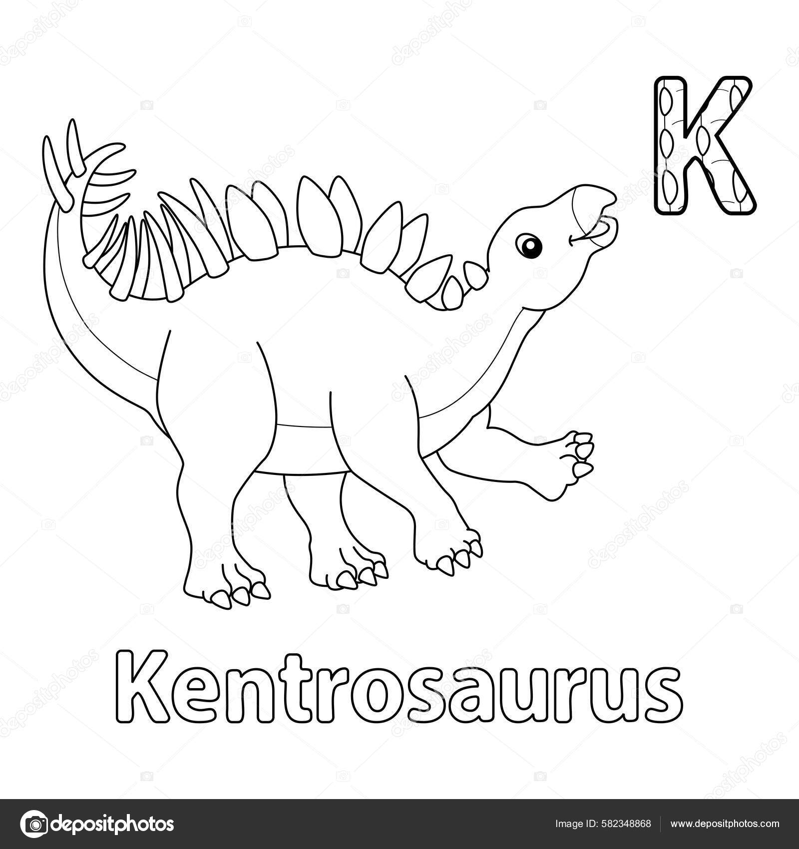 Kentrosaurus Coloring Page Coloring Pages