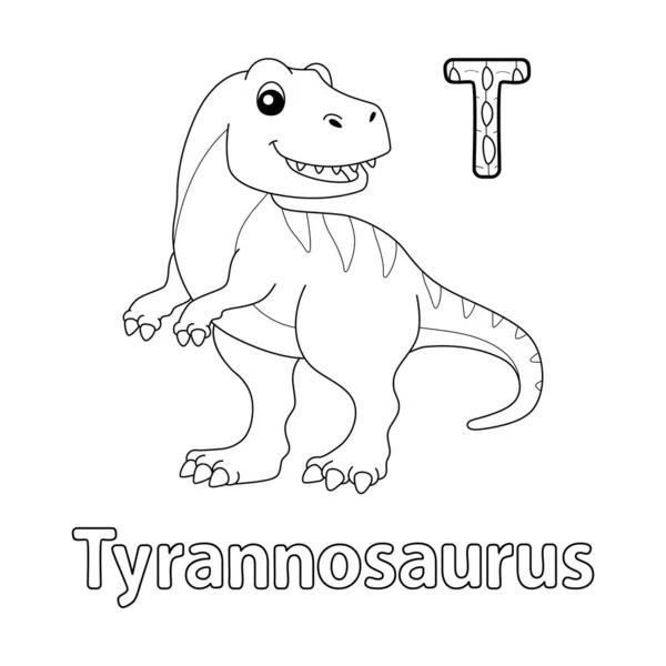 Esta Imagem Vetorial Abc Mostra Uma Página Coloração Qantassaurus ...