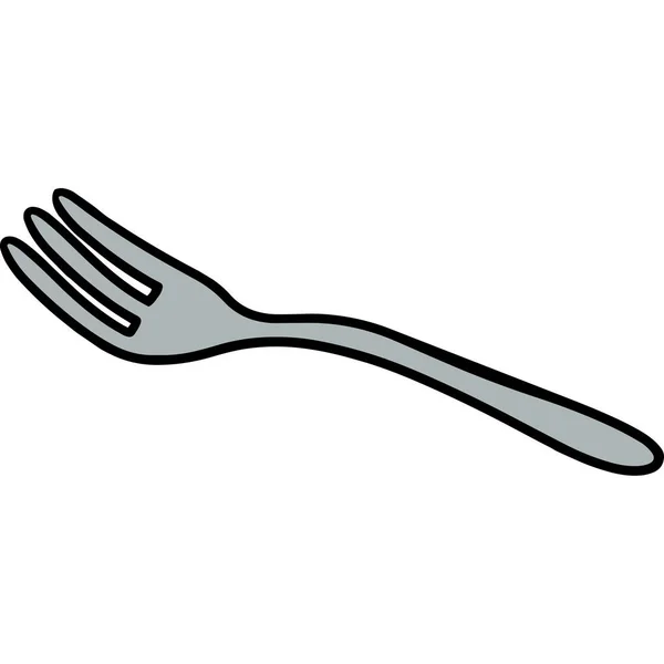 Cartoon Fork Black And White