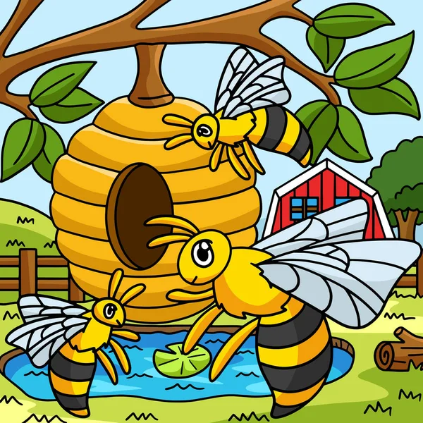 Bees Nest Cartoon