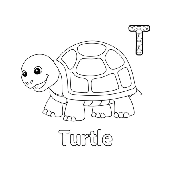 Turtle Coloring Page for Isolated Kids Stock Vector by ©abbydesign ...