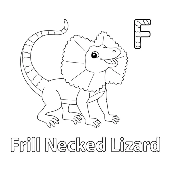 Abc Vector Image Shows Qantassaurus Coloring Page Isolated White ...