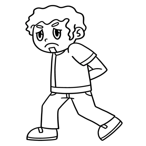 Sad Little Boy Coloring Pages