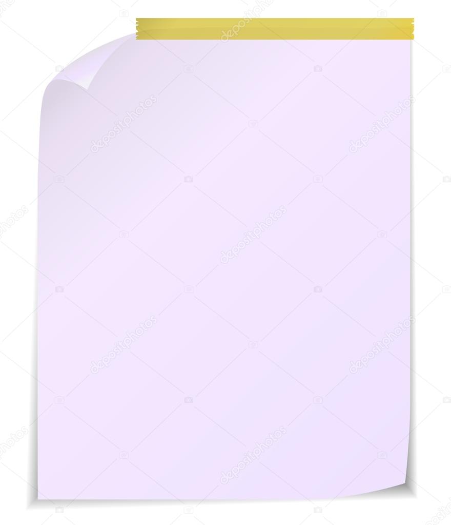 White post it notes isolated on white background. Stock Vector Image by ...
