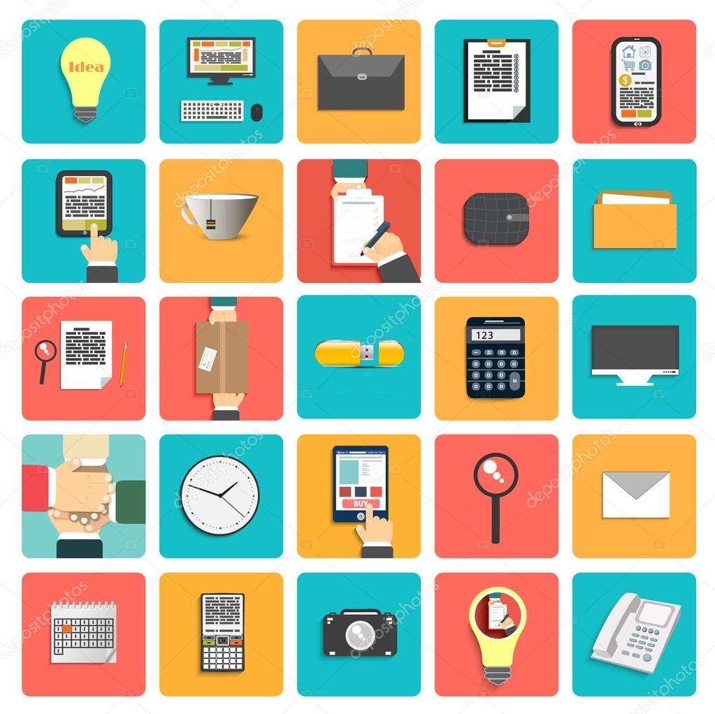 Business work elements Stock Vector Image by ©robuart #39258029