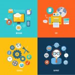 Customer Service Banners Stock Vector Image by ©macrovector #59952431