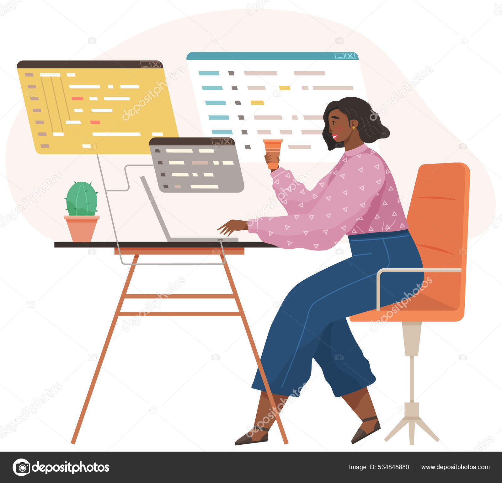 Programmer Engineering And Coding Set Of Programmers Working On Web