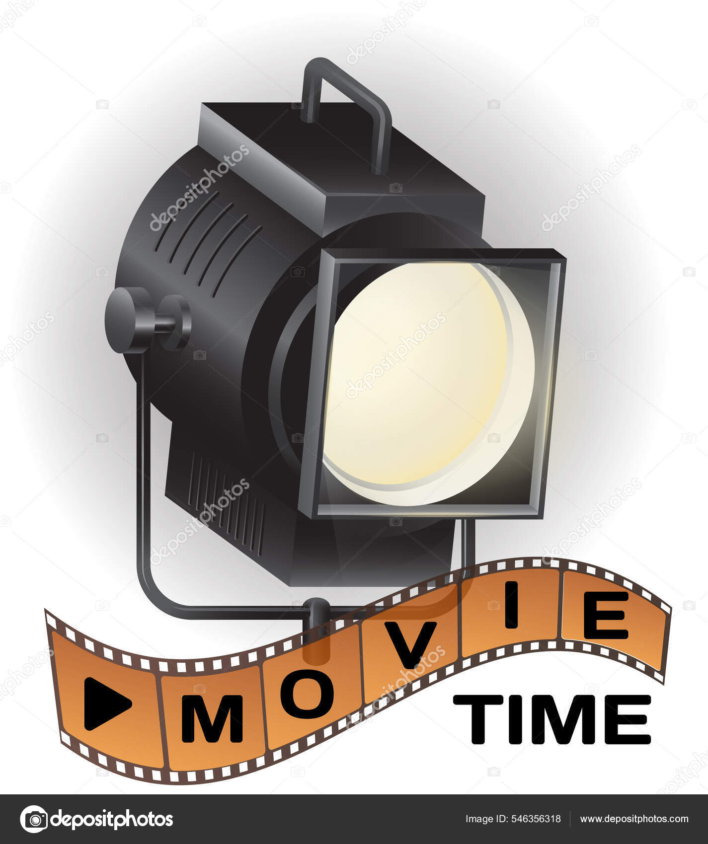 Movie Spotlights Clipart