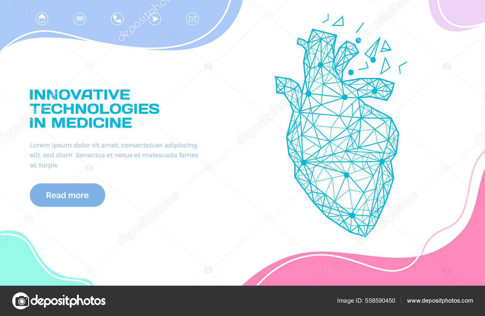 Research of human, innovative technology in medicine. Anatomical heart ...