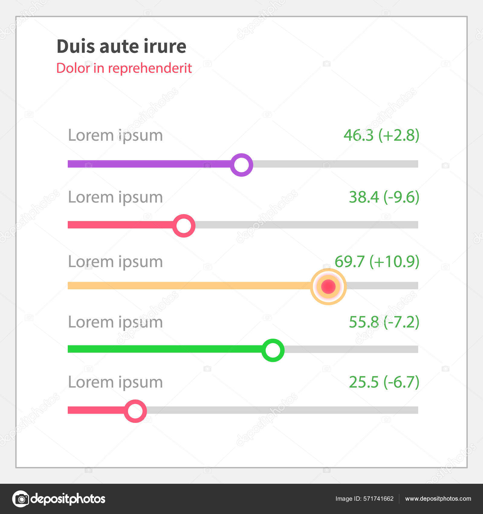Market diagrams. Graphic information visualization and analysis. Statistical indicators and data ...