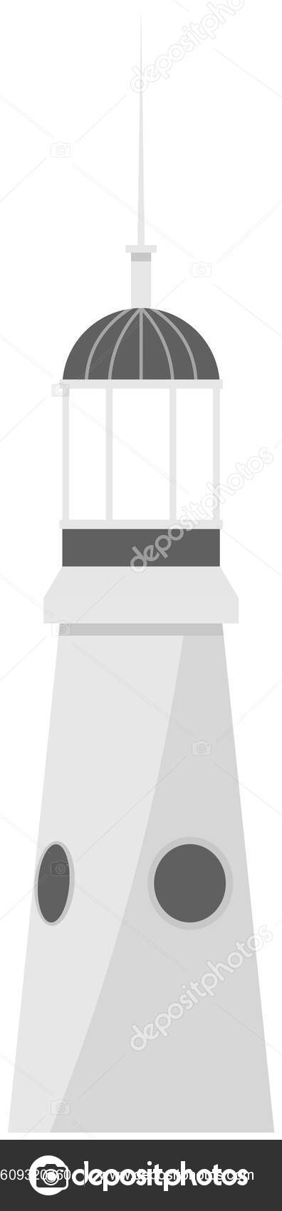 Lighthouse Navigation Building Ships Beacon Tower Balcony Windows Spire ...