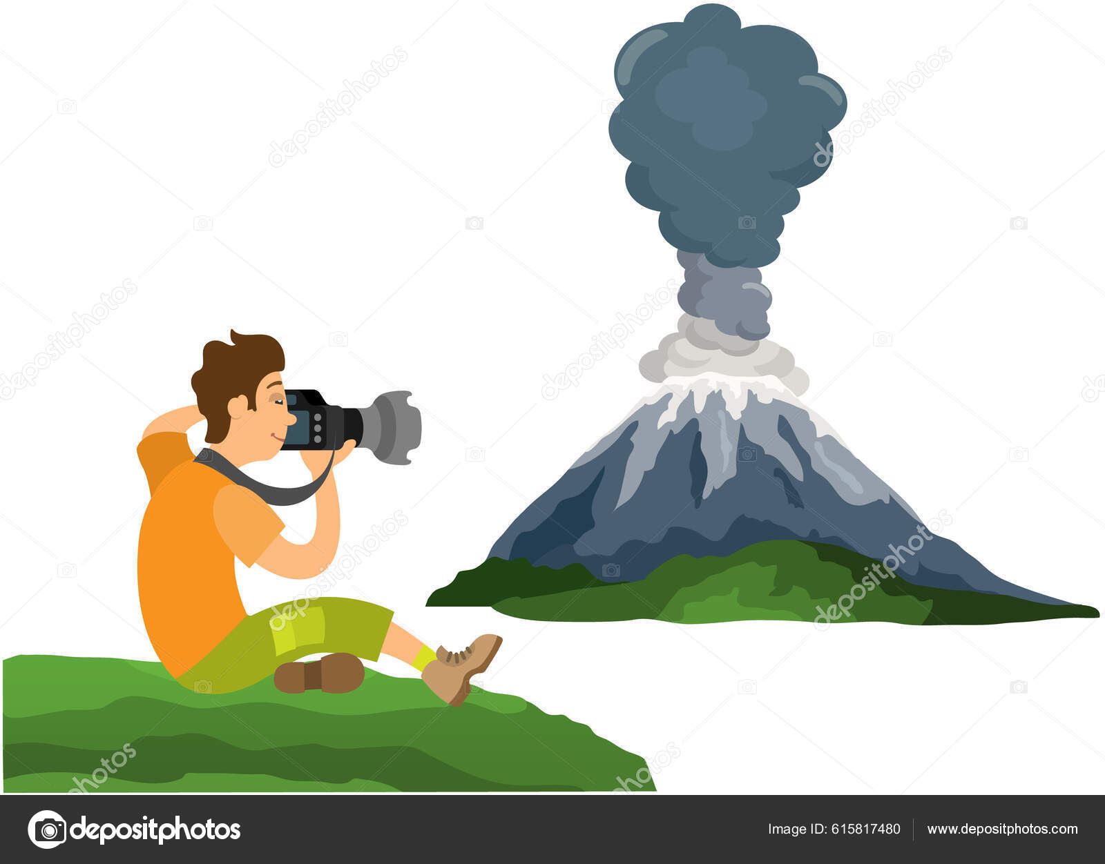 Vector Dormant Volcanoes