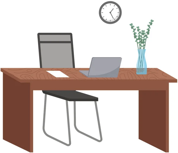 Organized Office Desk Clipart