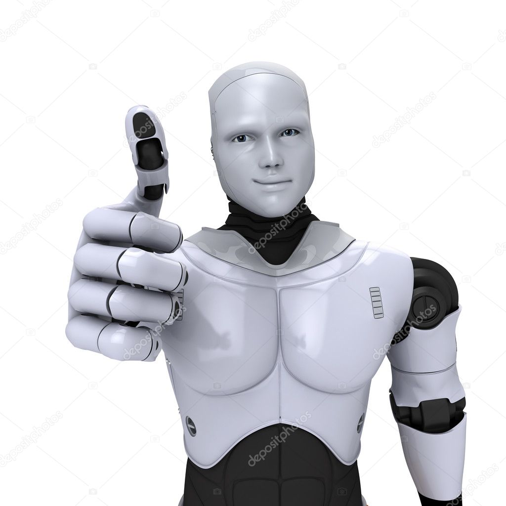 Android Robot with thumb up — Stock Photo © fabian19 #26833243