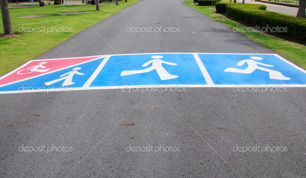 Pedestrian road marking — Stock Photo © artitcom #37769963