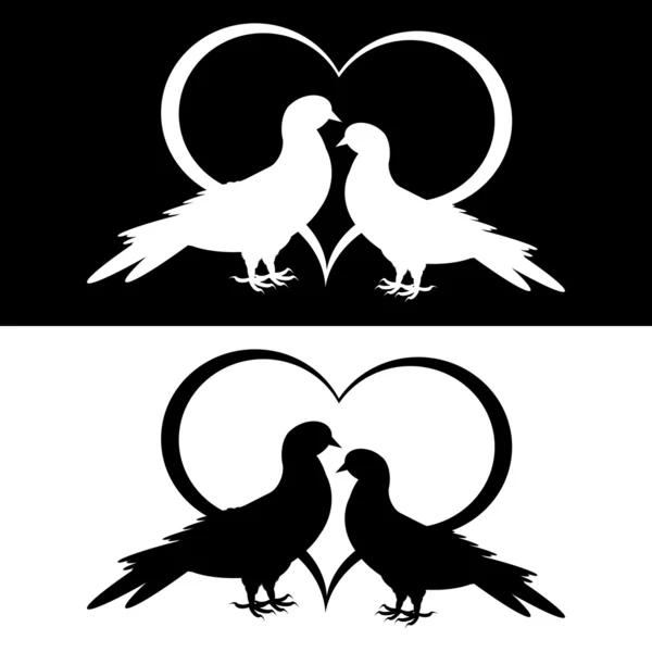 Two doves, Royalty-free Two doves Vector Images & Drawings | Depositphotos®