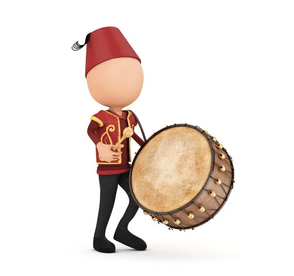3D Traditional Ramadan Drummer and drum — Stock Photo © zydesign #42928583