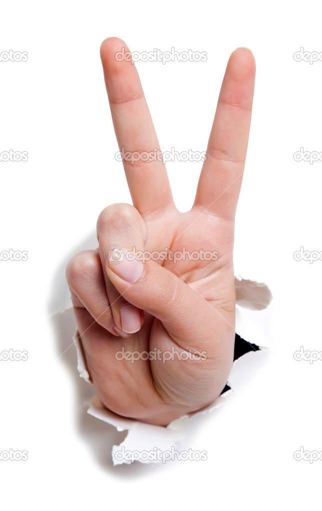 Peace sign Stock Photo by ©stockce 30924997