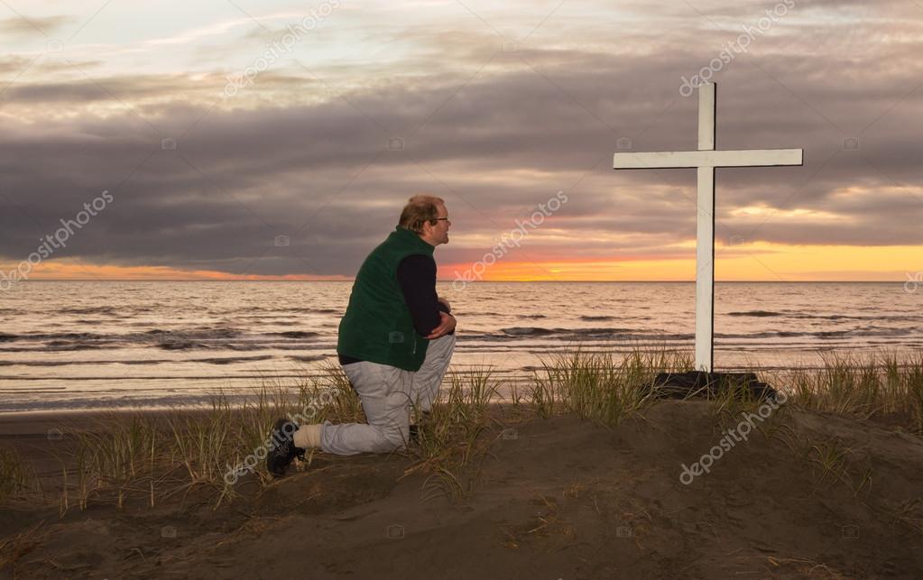 Man At Cross — Stock Photo © rghenry #29328247