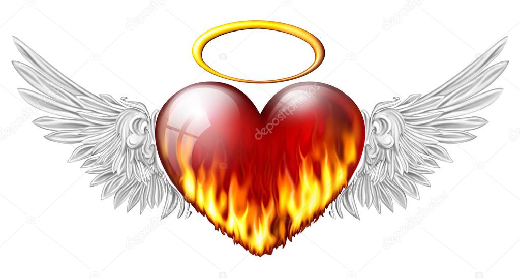 Angel heart — Stock Photo © ddsign_stock #42332871