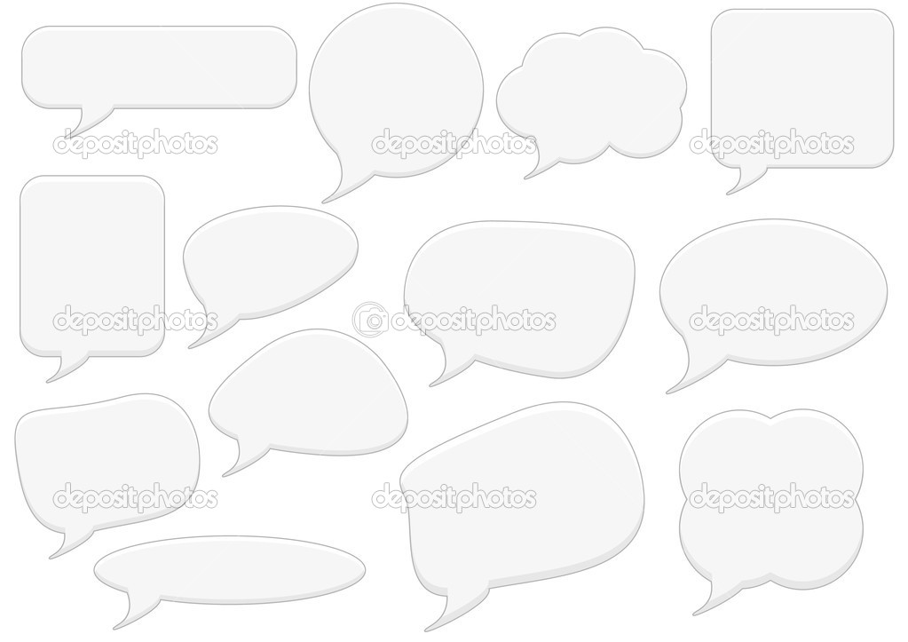 Text bubbles set Stock Vector by ©Ravennk 31480735