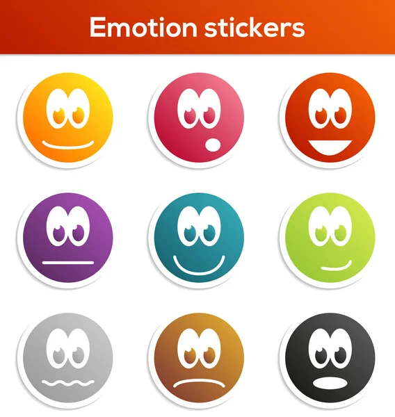 Vector emotional expressions set — Stock Vector © TeddyandMia #29667601