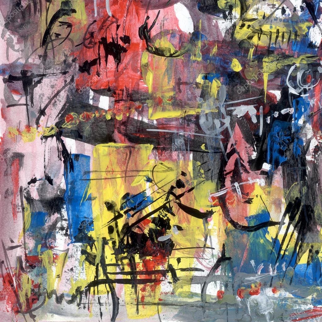 Abstract painting on paper – Stock Editorial Photo © kvocek #40341471