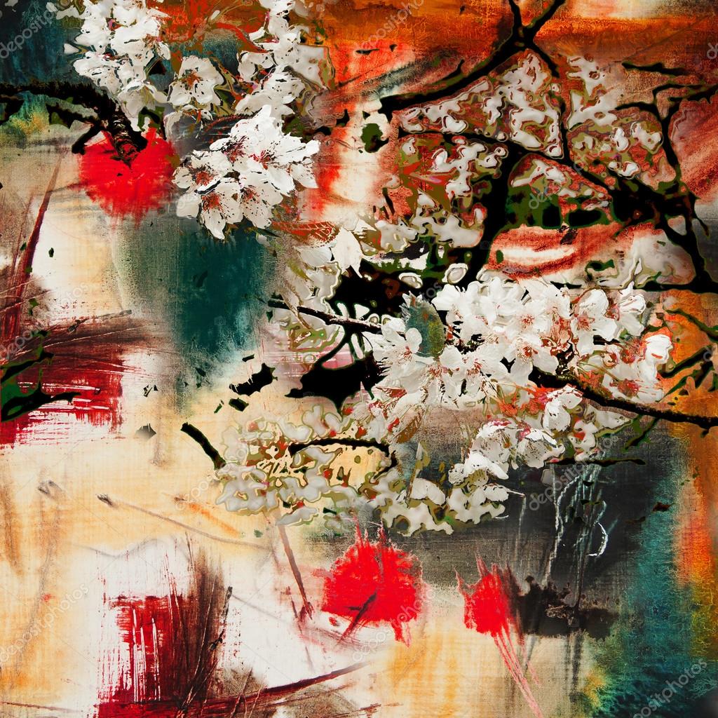 Spring motif abstract background Stock Photo by ©kvocek 45414159