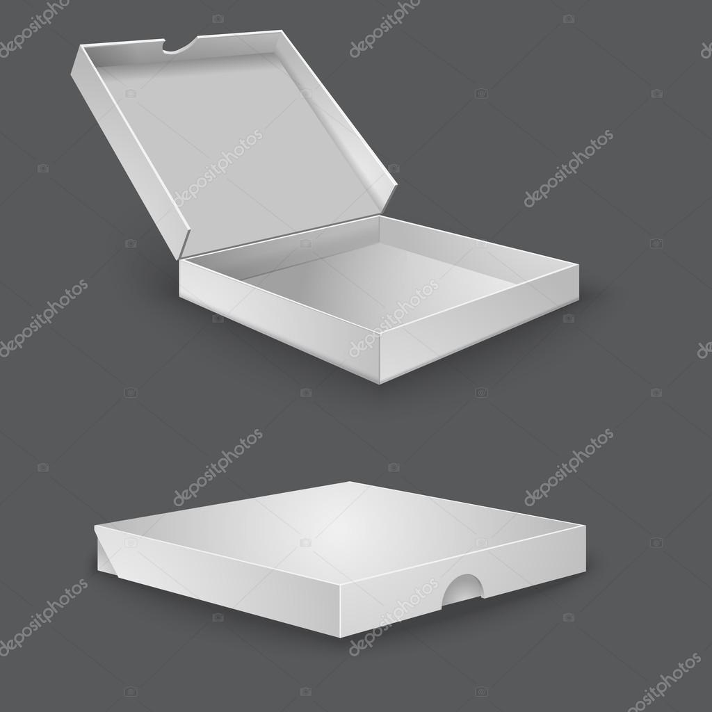 Open Packing Box For Pizza Vector Illustration Stock Vector Image By