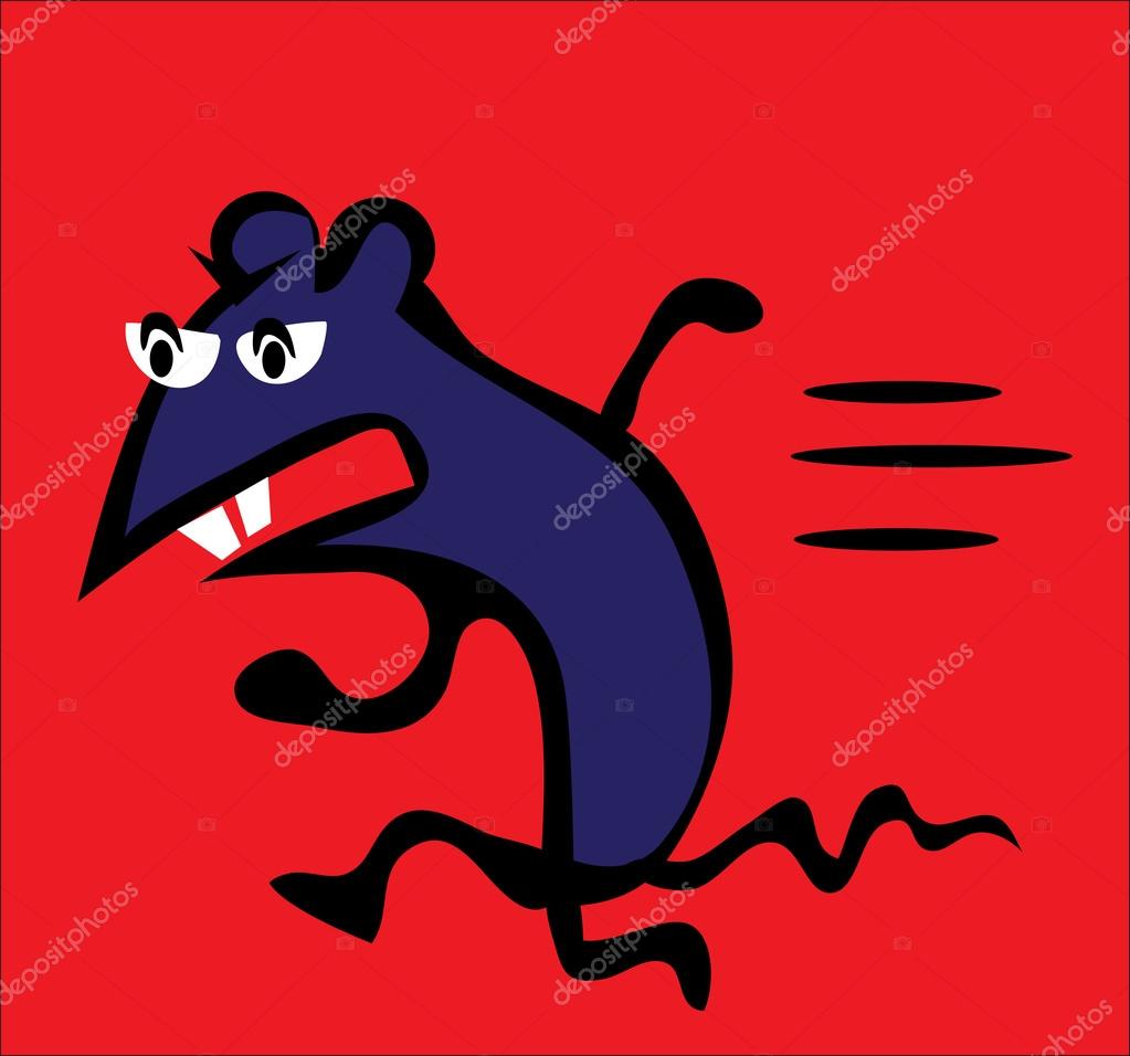 Running mouse — Stock Vector © medvedka #28973919