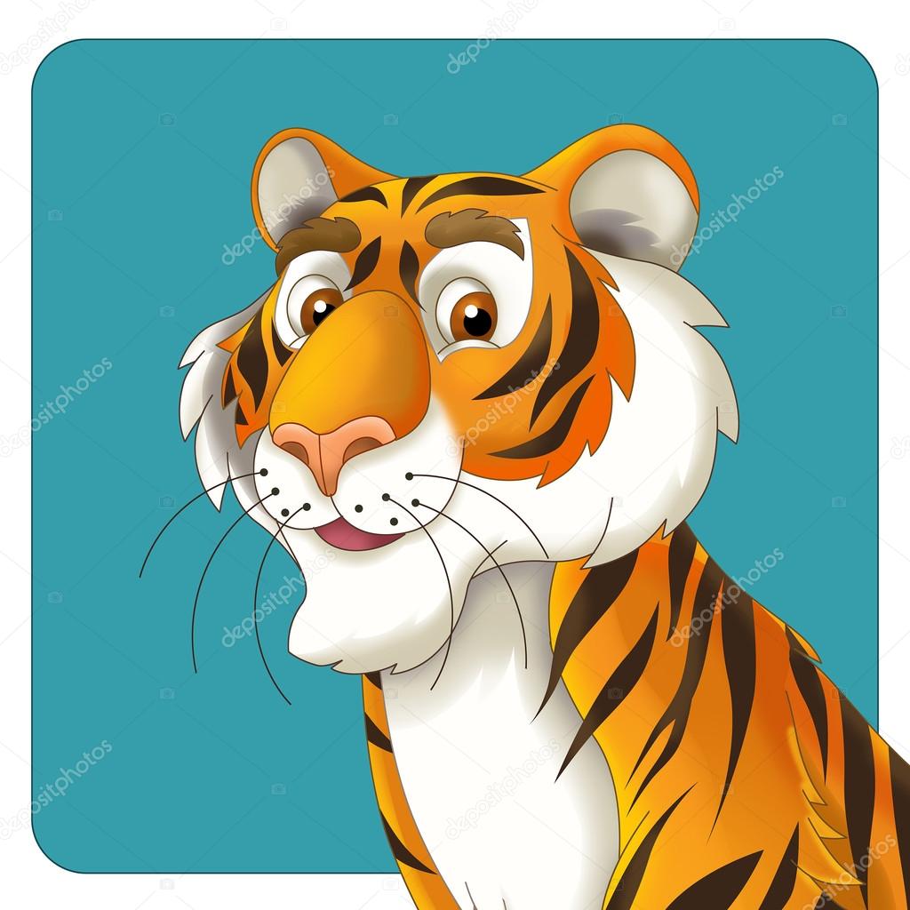 Cartoon tiger Stock Illustration by ©agaes8080 #27888655