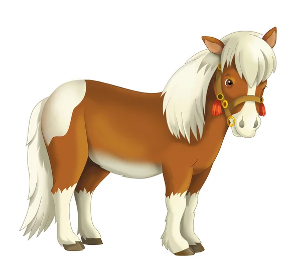 Cartoon cowboy horse - isolated - illustration for children — Stock ...