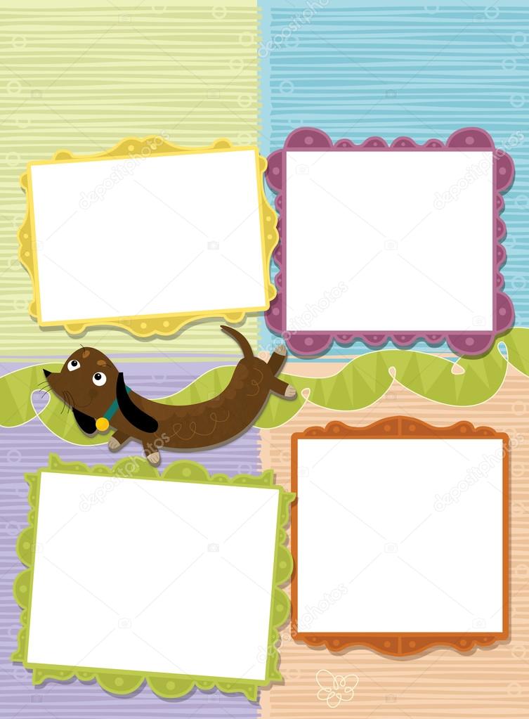 Dogs, label and stickers set. Stock Illustration by ©agaes8080 #37078609