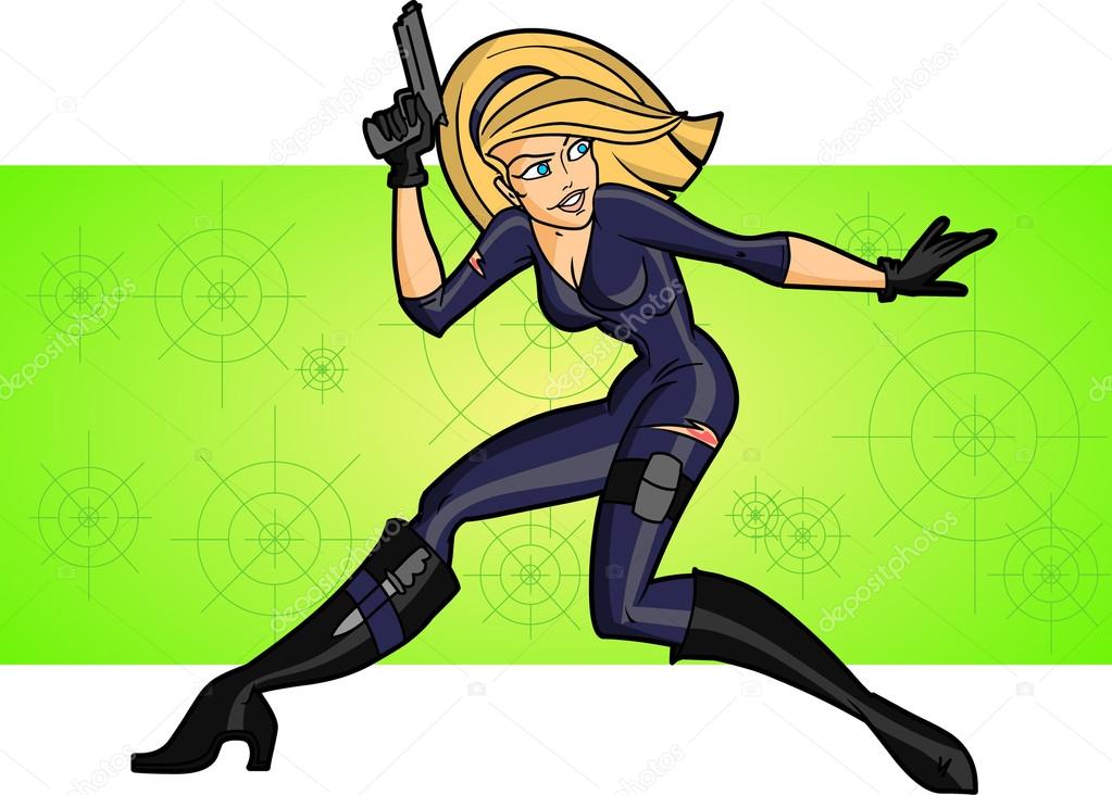 Sexy Female Spy — Stock Vector © toonscience #26886633 Sexy Female Spy — Stock Vector © toonscience #26886633