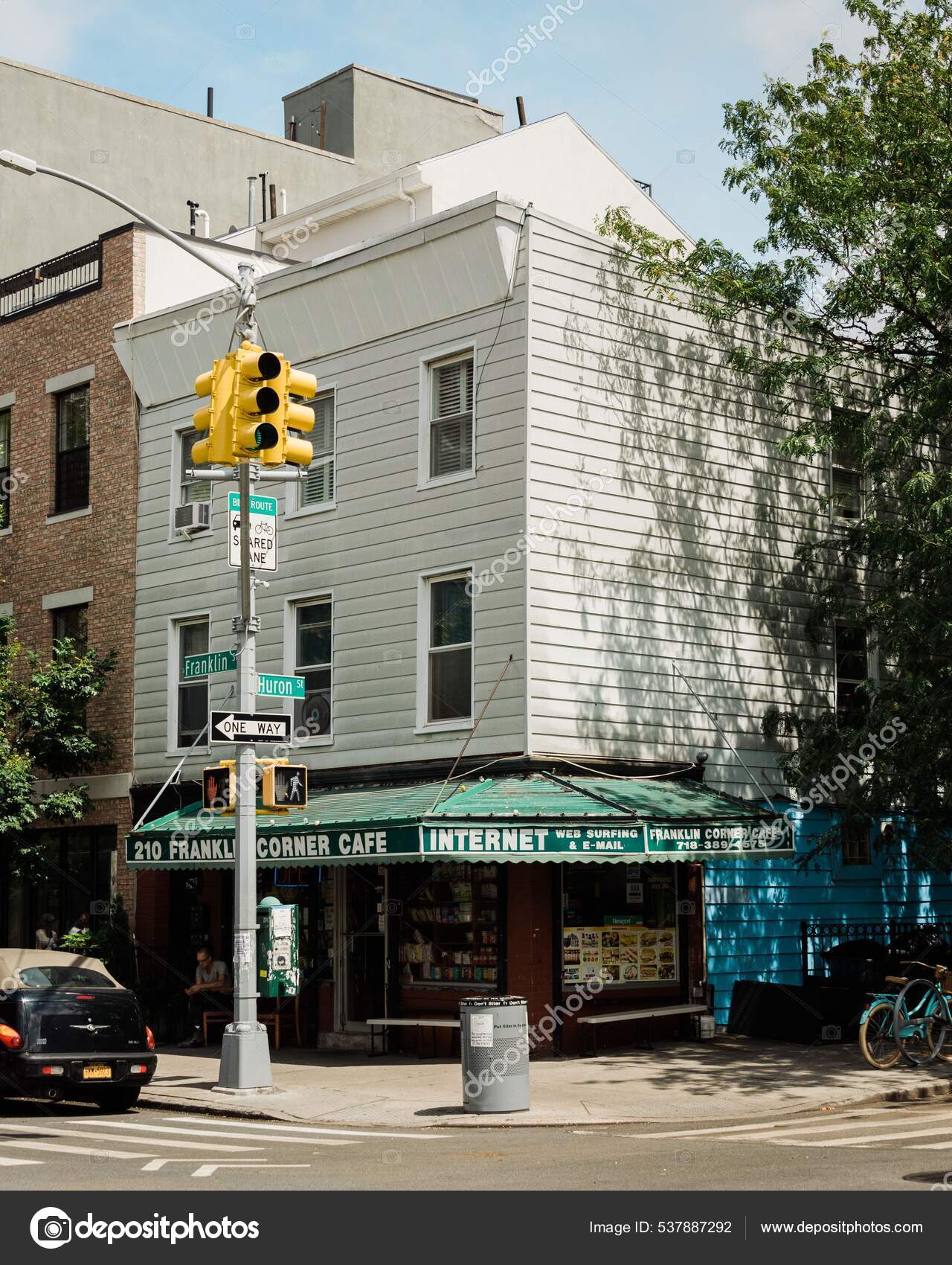 Franklin Corner Cafe Greenpoint Brooklyn New York City – Stock ...