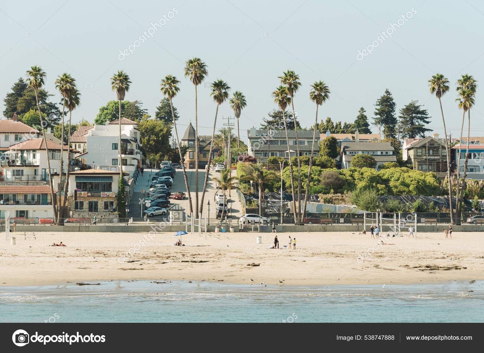 View Beach Wharf Santa Cruz California — Stock Editorial Photo ...