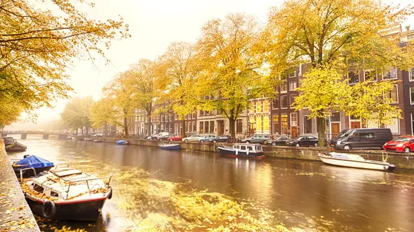 Autumn in Amsterdam, The Netherlands — Stock Photo © ptnphoto #27077779