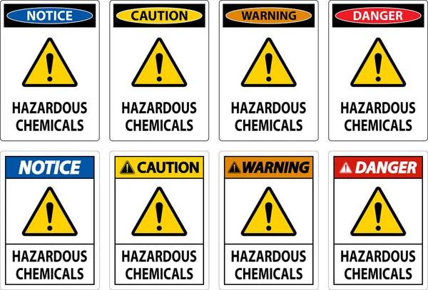 Warning Hazard Symbols labels Sign Isolate on White Background,Vector ...