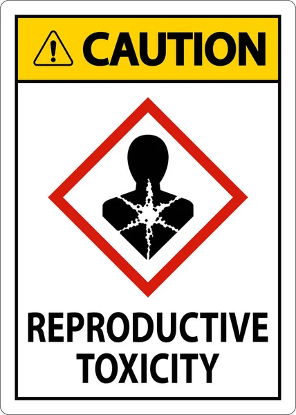 Danger Reproductive Toxicity Ghs Sign White Background Stock Vector ...